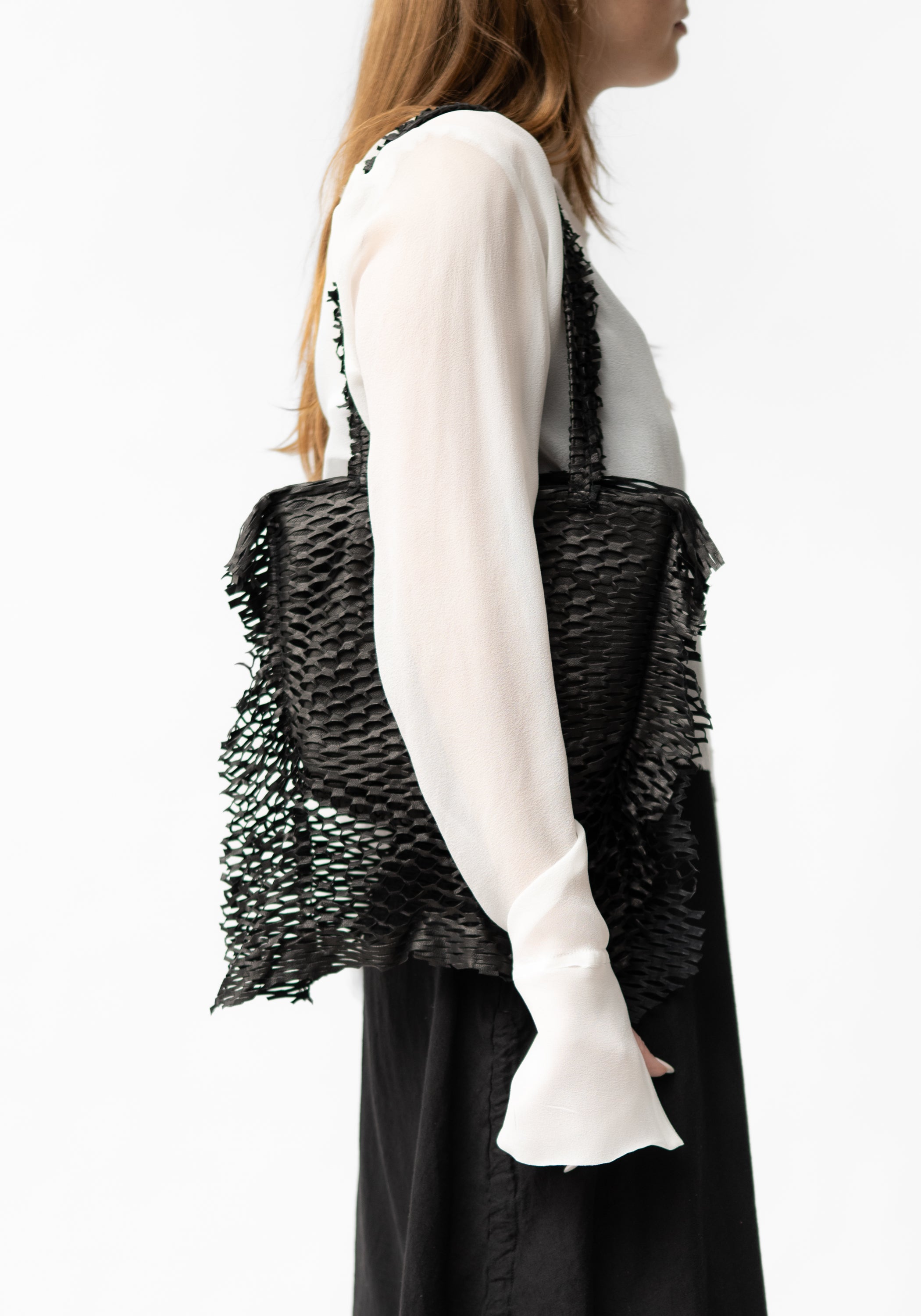 Herniette Leather Laser Cut Bag | Claudio Cutuli – December Thieves